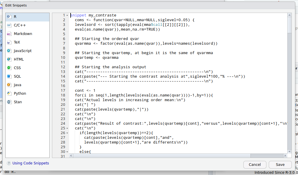 Você conhece os snippets do RStudio? | by Vinícius Rodrigues | bio-data-blog | Medium
