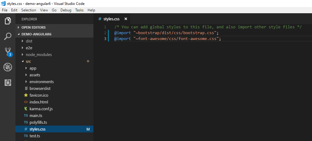 Styling Angular 6 with Bootstrap By Visual Studio Code | by Kat | Medium