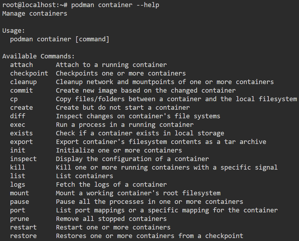 Learn Basic Podman Commands. Podman is a container engine for… | by ...