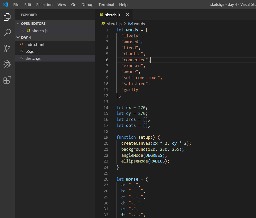 Codifying emotions. Day 4 | by Jill Shah | Studio @DT | Medium