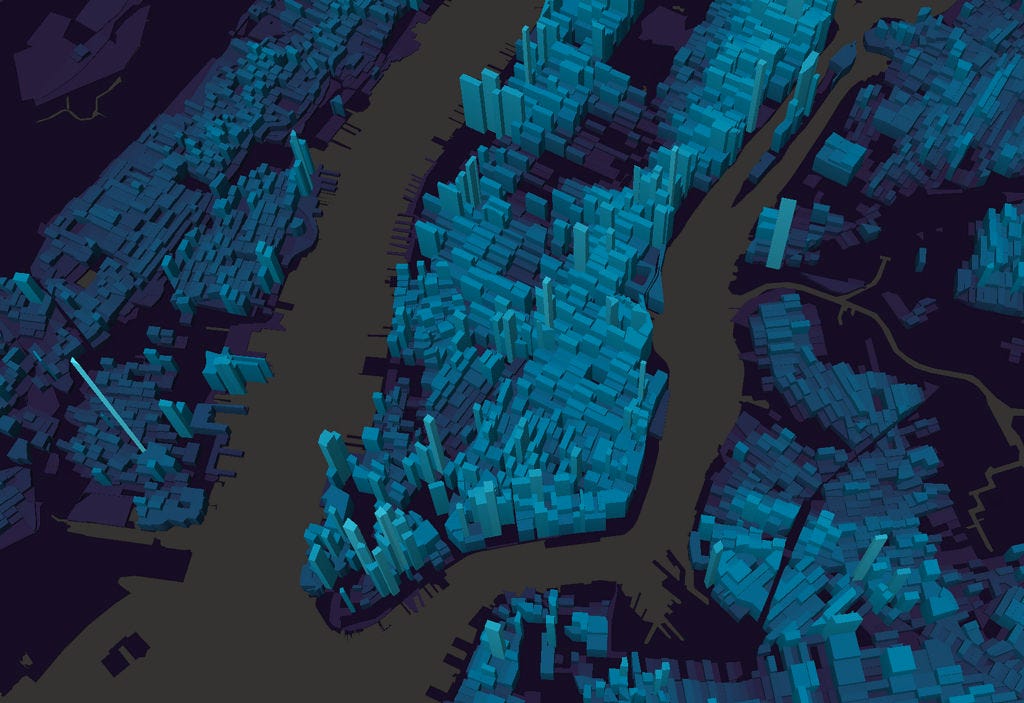 Dive into large datasets with 3D shapes in Mapbox GL | by Mapbox | maps for developers