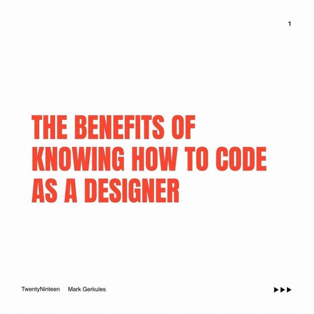 The Benefits of Knowing How to Code as a Designer | by Ruslan Galba ...