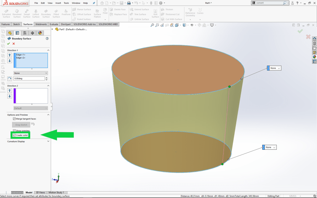 Creating a Solid body with surfaces in SOLIDWORKS | by N C CADCAM ...