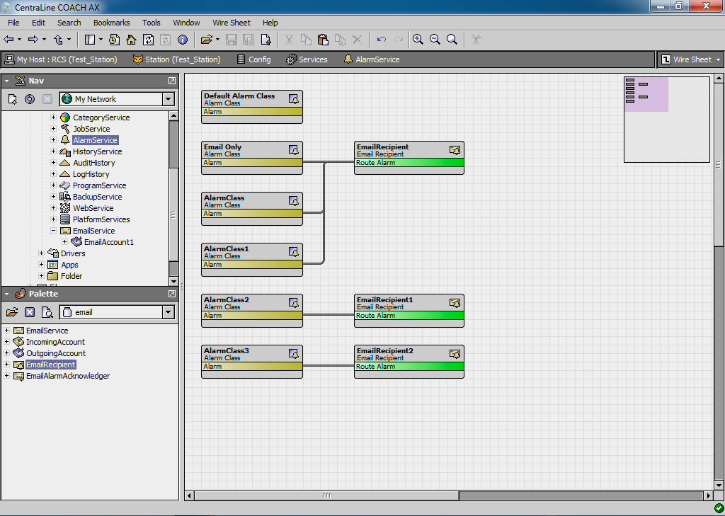 Emailing Alarms in Niagara NX. You can setup a HAWK to send an email ...