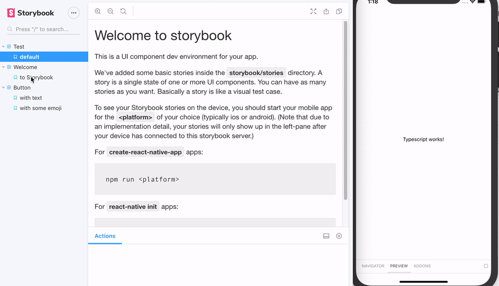 Setup Storybook With React Native Typescript Project 1643