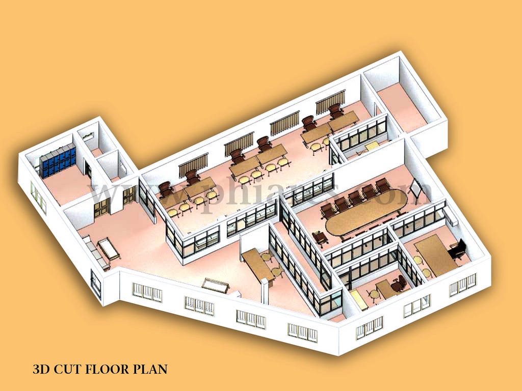 3D CUT FLOOR PLAN Designs by Phiarcs Solutions | by Phiarcs Solutions ...