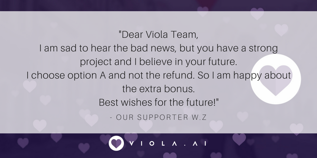 Love & Support from Viola.AI Community | by Christina Thung | Viola.AI ...