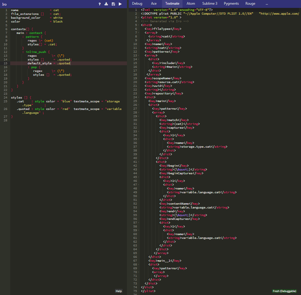 Introducing Iro — An Easier Way To Create Syntax Highlighters | by Chris Ainsley | Medium