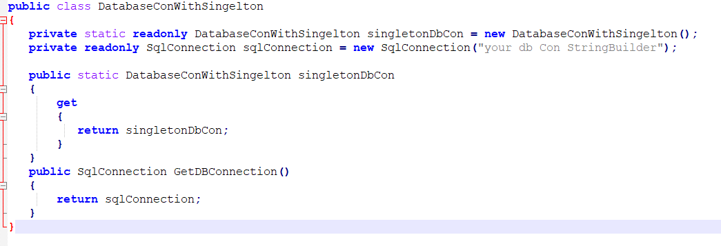 Is This Madness Singleton Pattern To Manage Database Connections By 9118