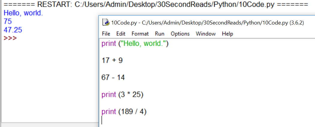 Python fundamentals (2) — saving Python programs as files | by Mr Trask | HackerNoon.com | Medium
