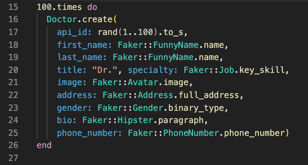 Using Faker Gem to Seed Data. Recently I was tasked to fix one of my ... Using Faker Gem to Seed Data. Recently I was tasked to fix one of my ...