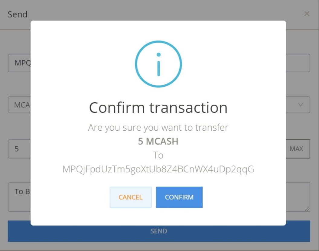 How to send/receive MCASH from Ledger Nano wallet? | by MCash Chain ...