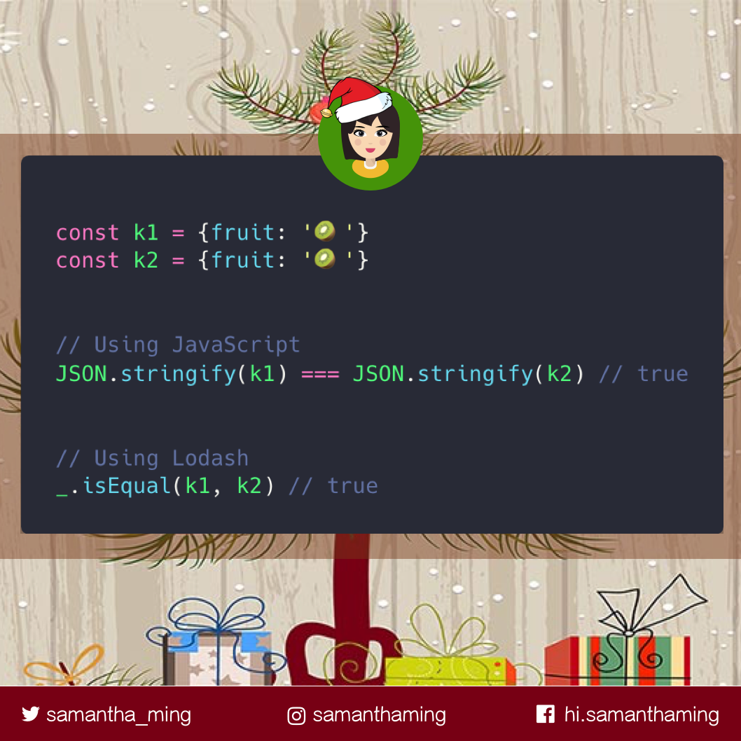 #CodeTidbits30. For the entire month of December, I… | by Samantha Ming | DailyJS | Medium