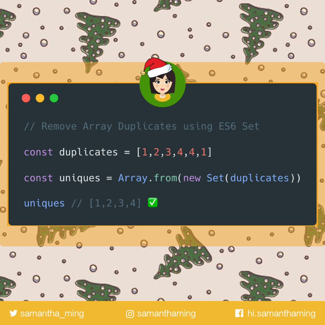 #CodeTidbits30. For the entire month of December, I… | by Samantha Ming | DailyJS | Medium