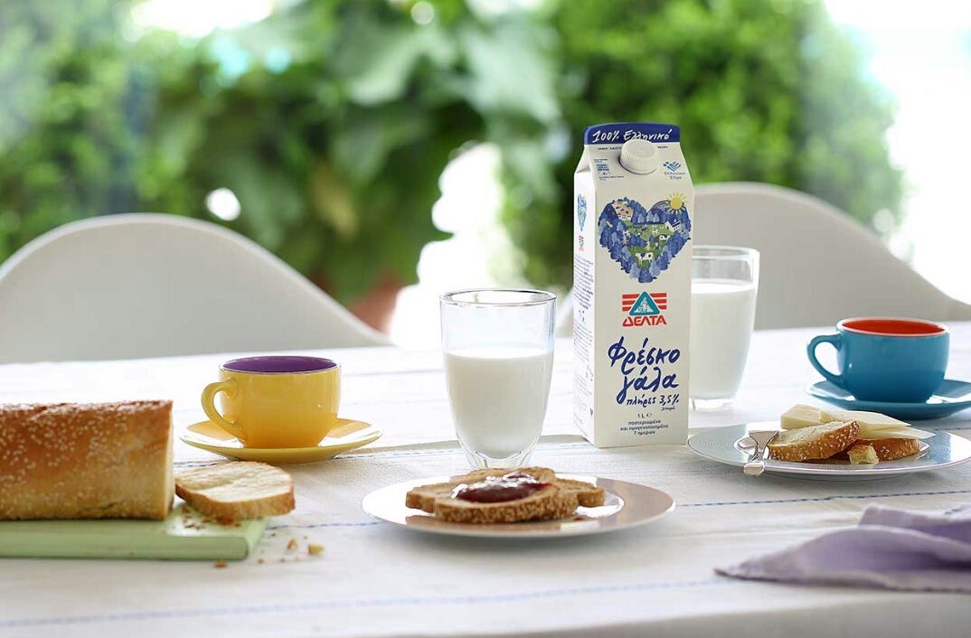 Delta Milk — A Glass Full Of Love | by Mariza Rizou | AD DISCOVERY AND ...