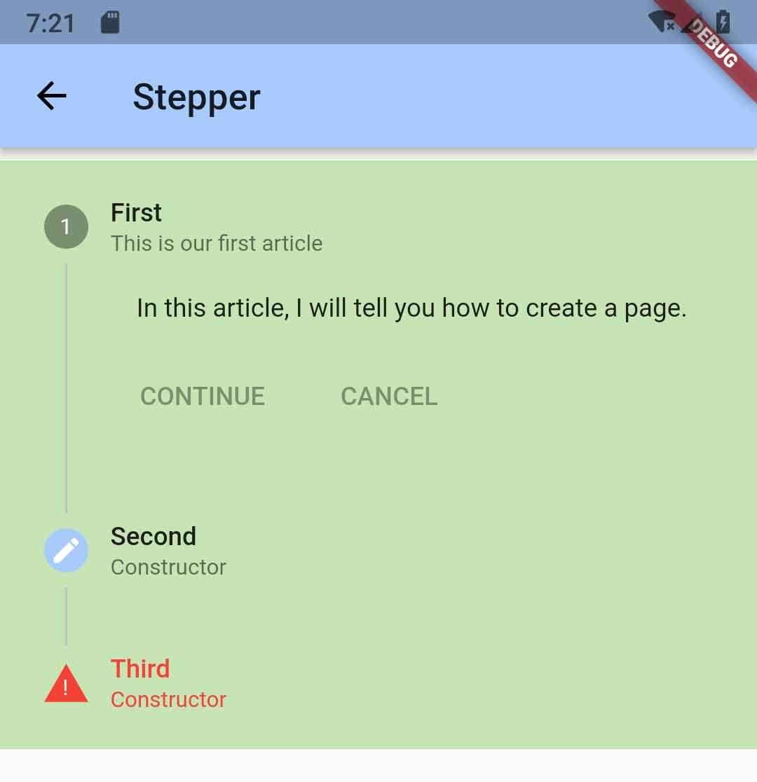 Flutter Widgets 16 Stepper In This Tutorial You Will Learn How To By Niebin Flutteropen 8129