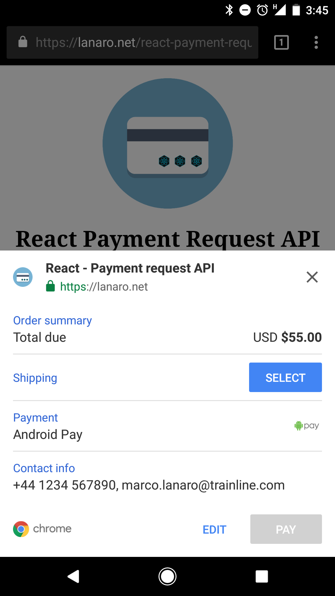 Payment request API with React. As a front end developer passionate ... Payment request API with React. As a front end developer passionate ...