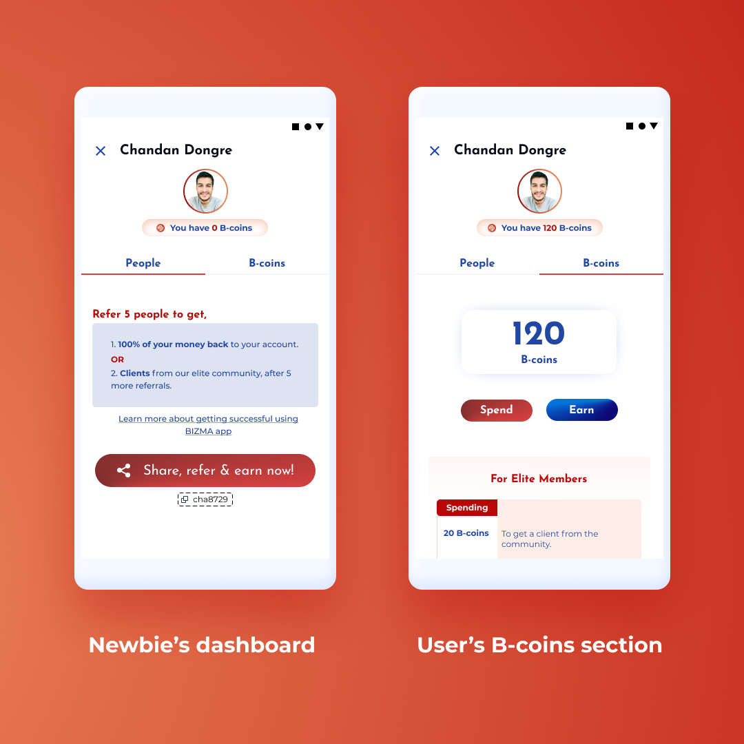Referral program design for a Business Masterclass app — UX/UI Case ...