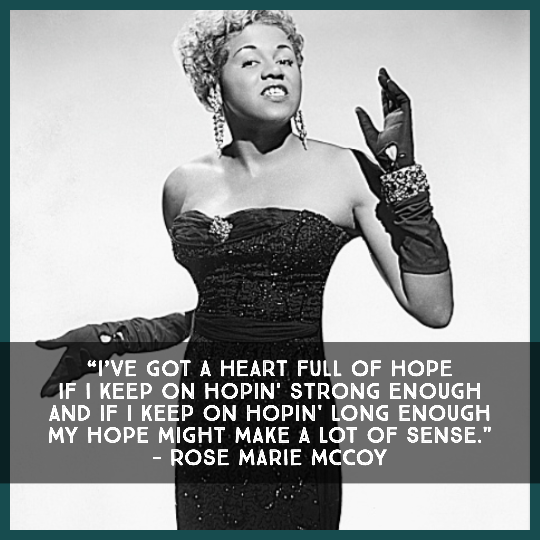 Rose Marie McCoy wrote more than 850 songs for some of the most famous ...