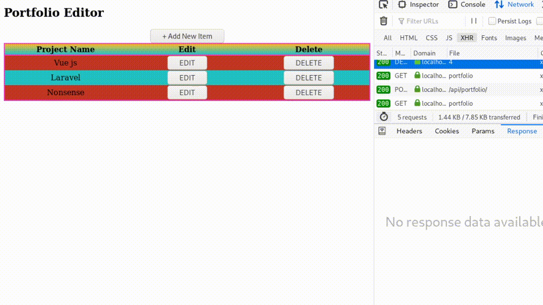 Laravel and Vue: Creating a Portfolio website with a CRUD admin panel — Chapter 11 | by Umar ...