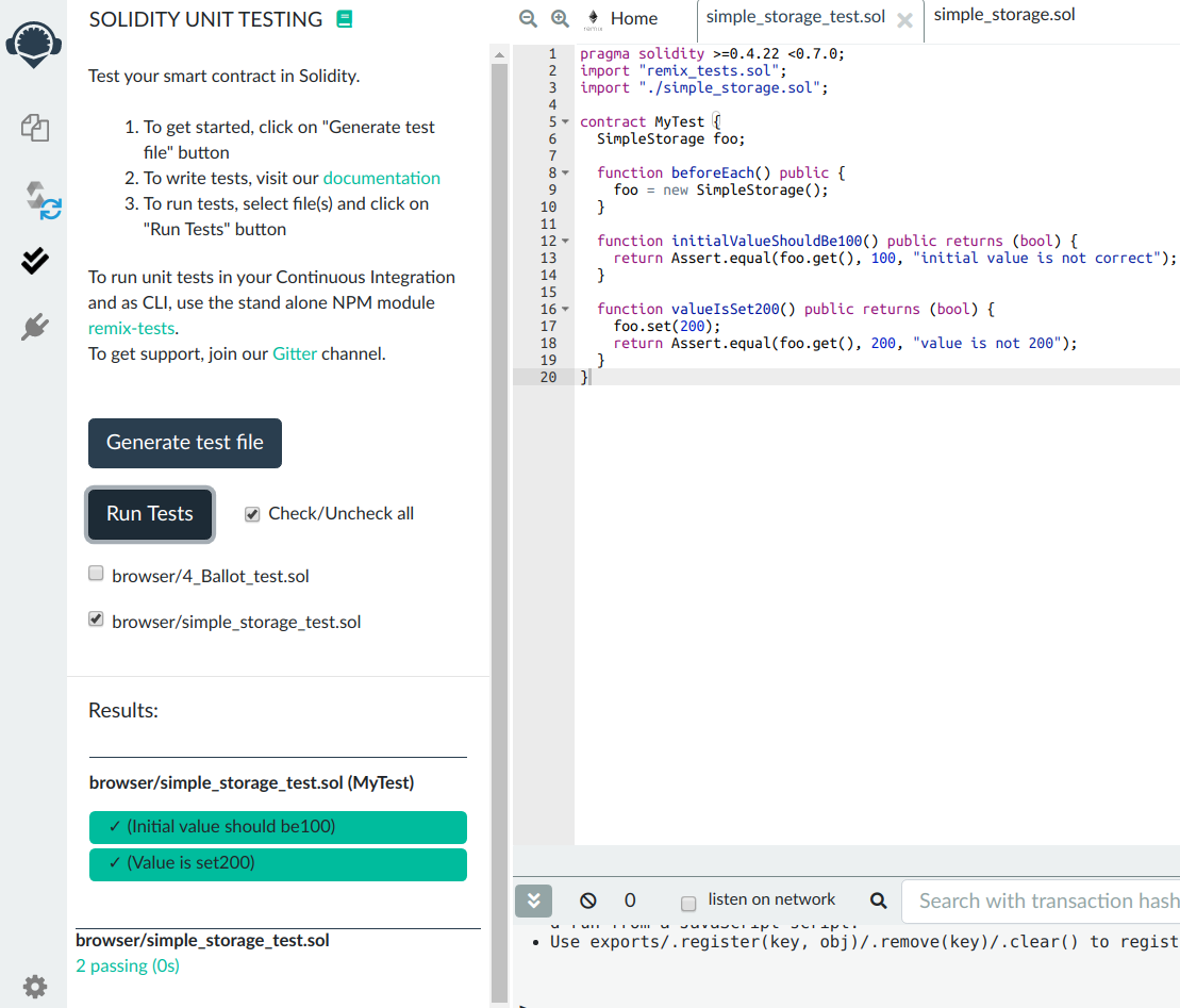 Solidity unit testing using remix-tests -part 1 | by Aniket | Remix IDE ...