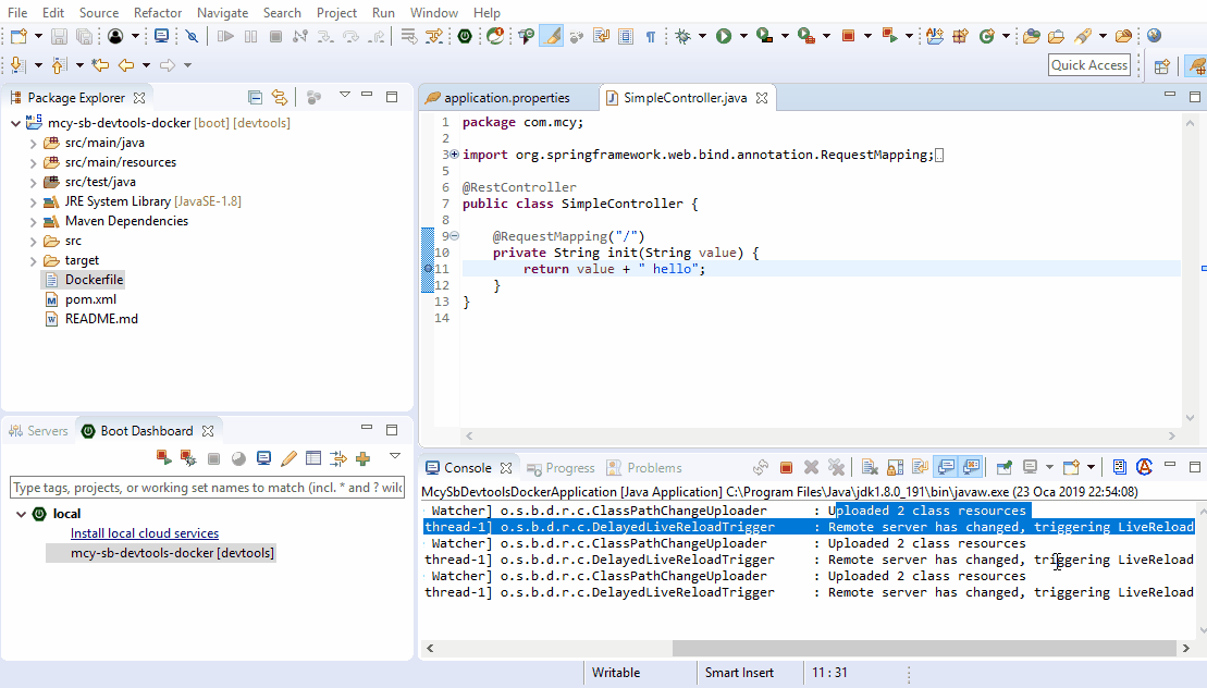 Spring Boot Devtools ile Docker Üzerindeki Kodu Debug Etme ve Değiştirme | by En yalın haliyle ...
