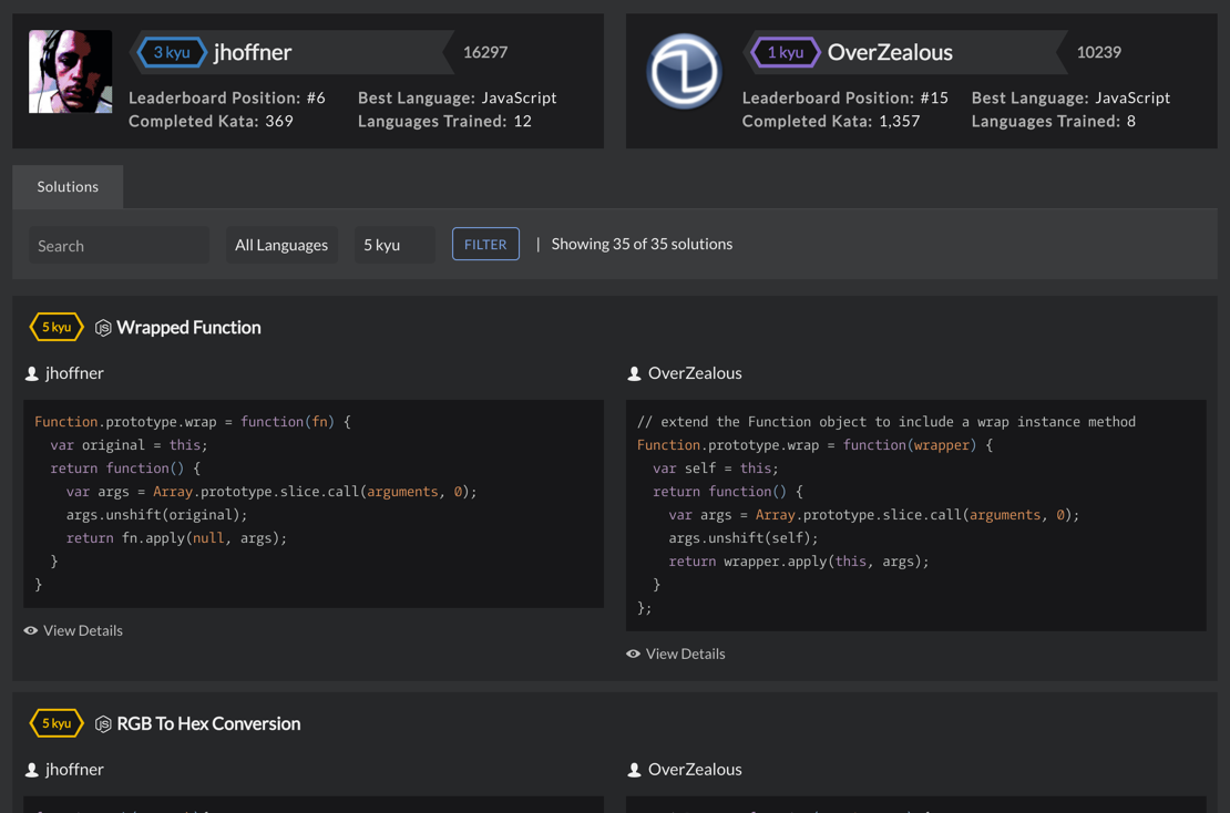 Codewars Login