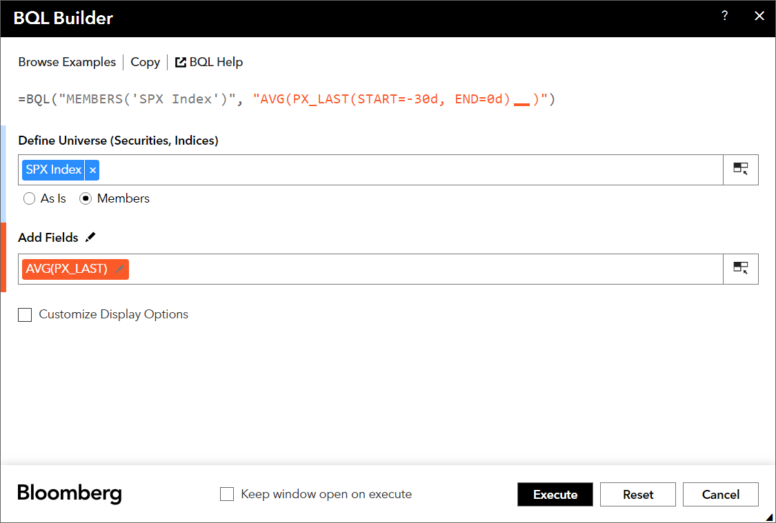 Introduction to Bloomberg Query Language (BQL) | by UML Business data | Using specialist ...