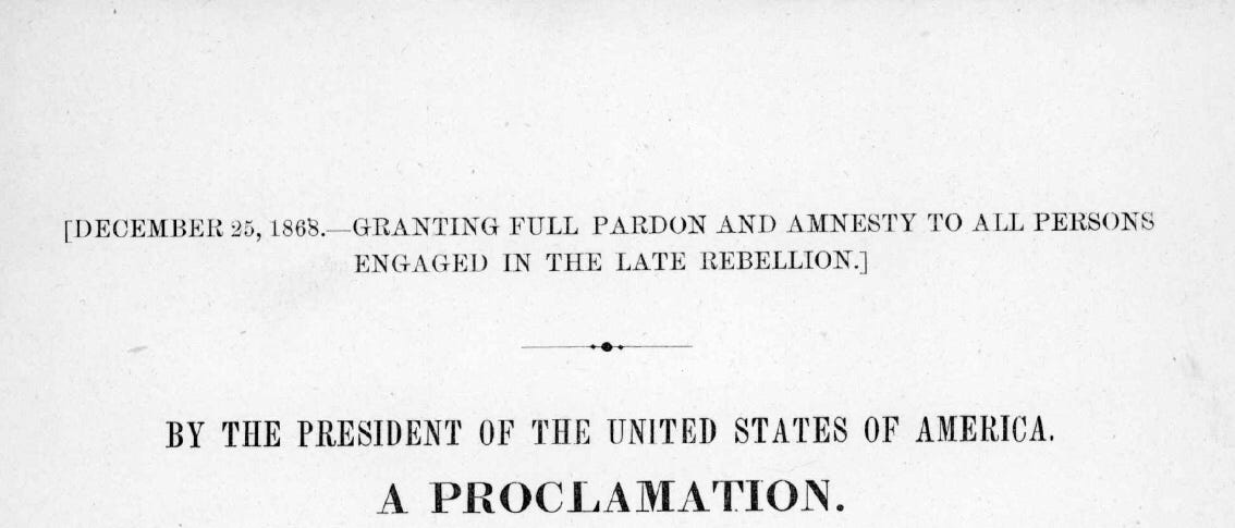The Day U.S. President Andrew Johnson Granted Full Pardon to Former ...