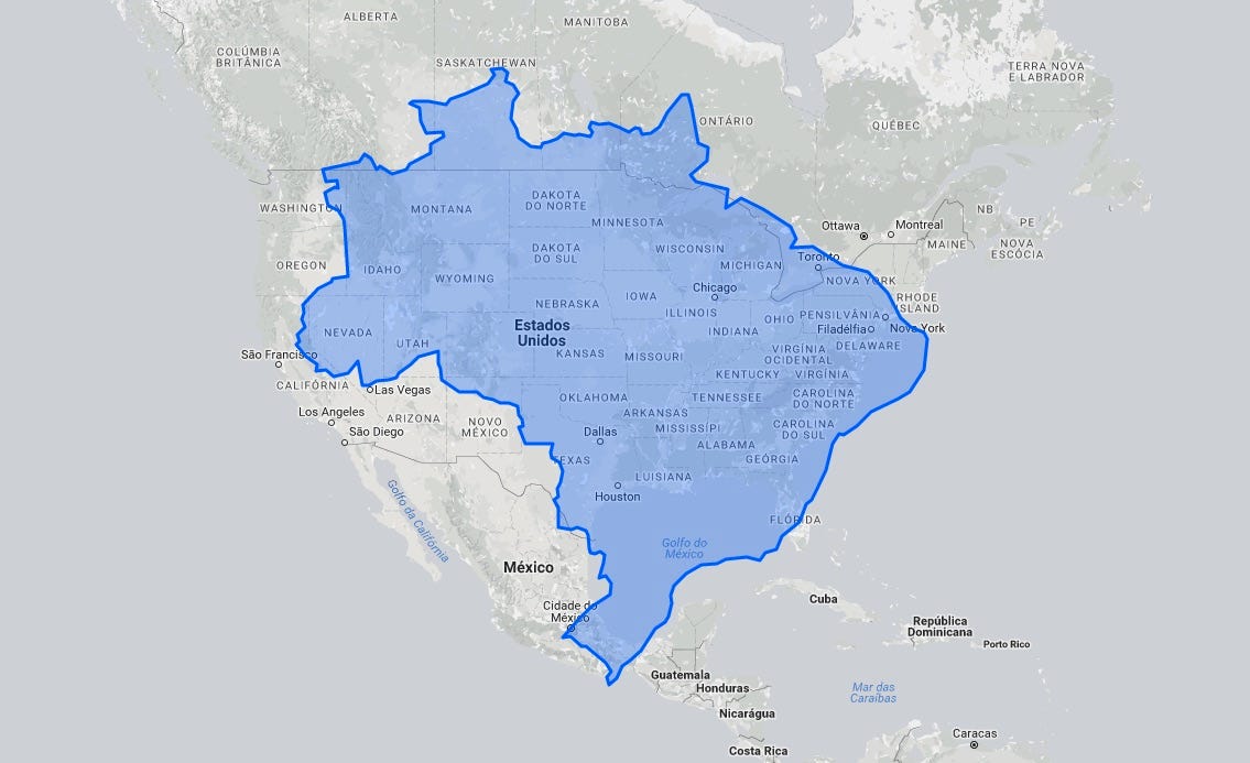 The True Size — O tamanho verdadeiro de cada país | by Leo P. Do Amaral ...