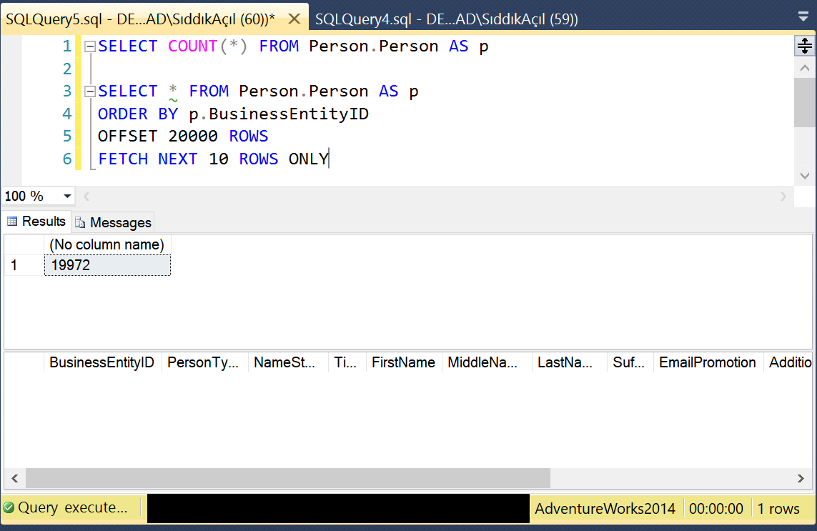 Offset And Fetch In Ms Sql And Entity Framework Core By Sıddık Açıl Medium