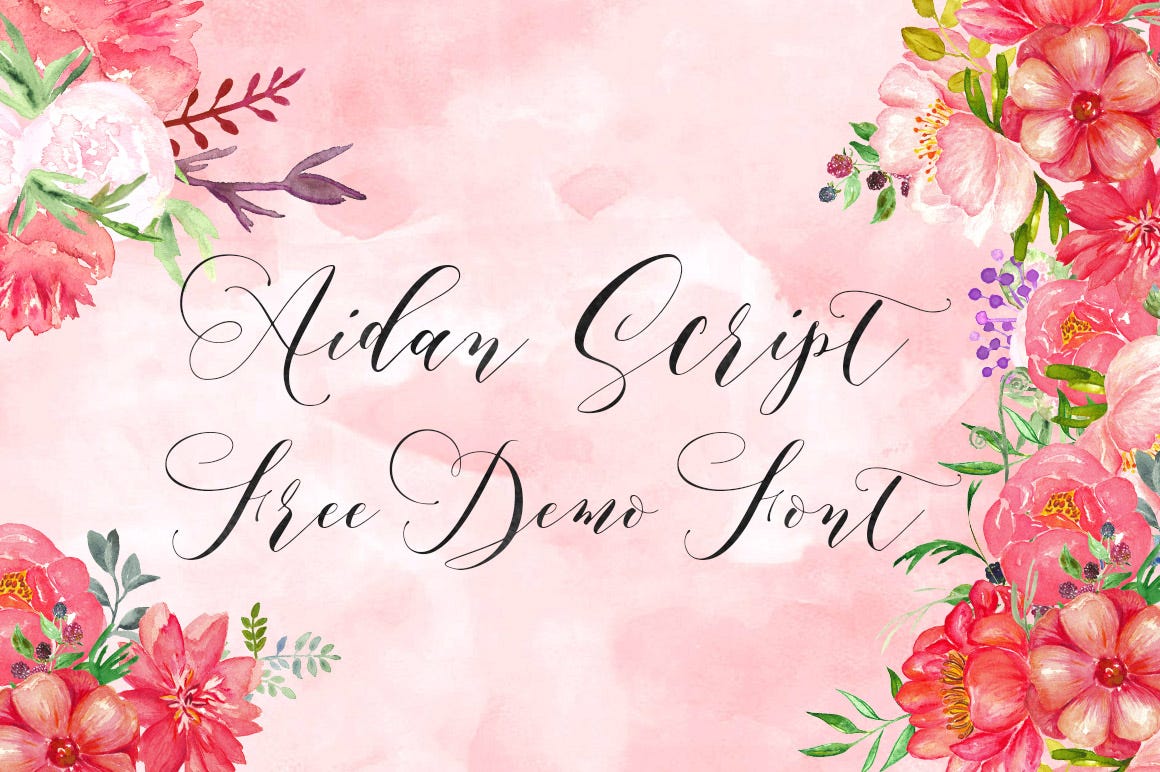 Aidan Script Font. the romantic font | by Aniket Bhattacharjee | Visual ...