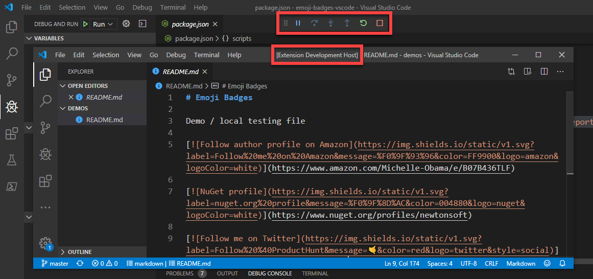 Emoji Badges, anyone?. Developing your own VS Code Snippet… | by Clyde ...