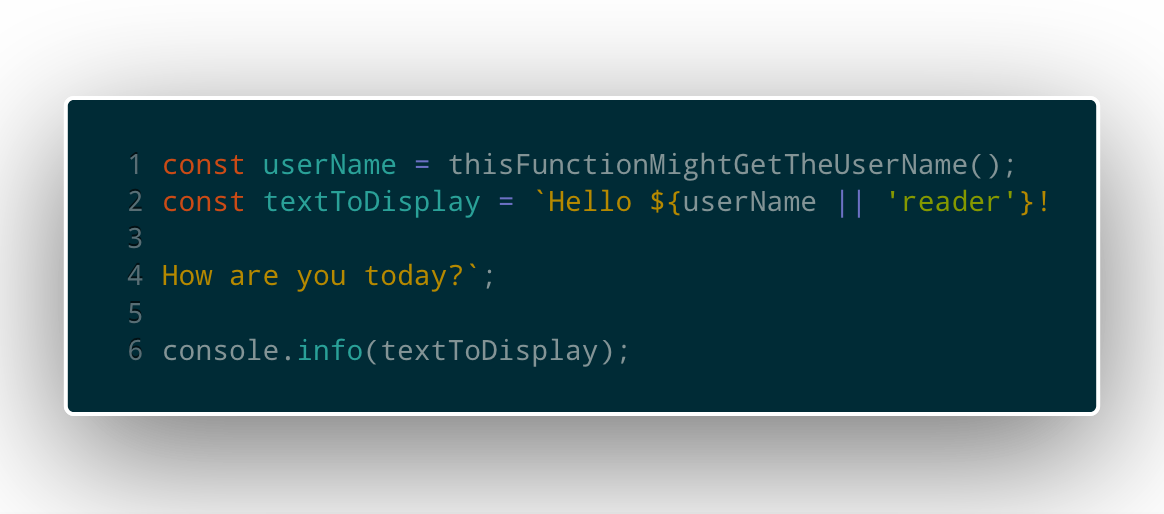 Why you should start using template literals right now! | by Sebastiaan ...