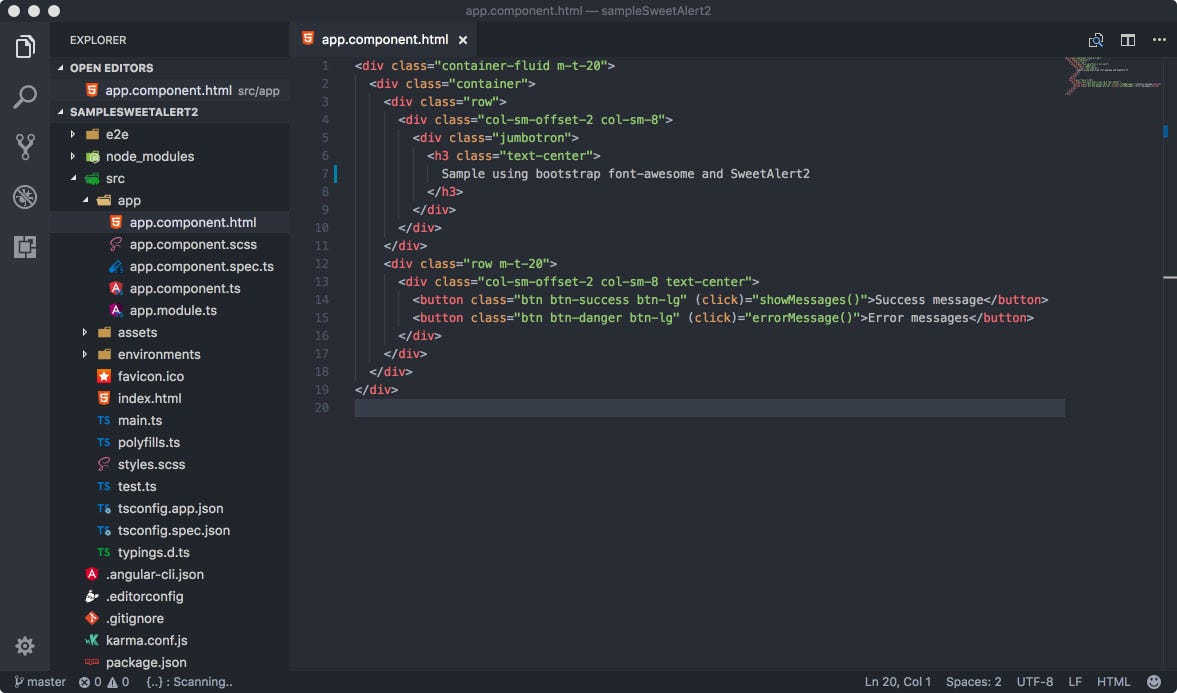 Usando SweetAlert2 com Angular 4 - AprendaJS - Medium