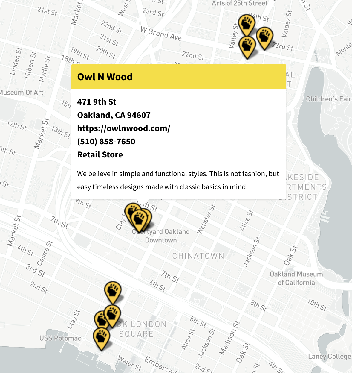 Store locator for Bay Area Black-owned businesses | by Mapbox | maps ...