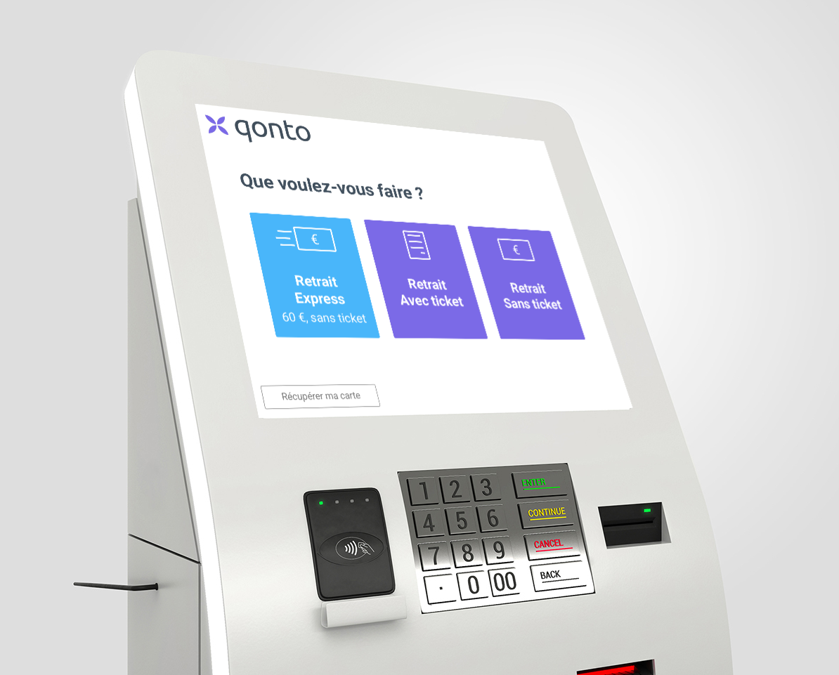 Création de l’interface d’un distributeur de billets pour une banque en ...