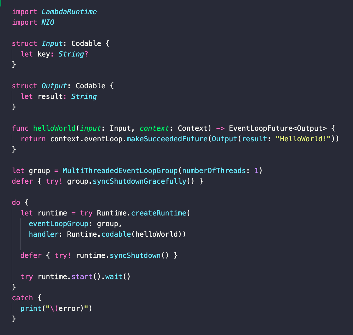 Swift on AWS Lambda Performs Like Node and Python, Using Swift-Sprinter