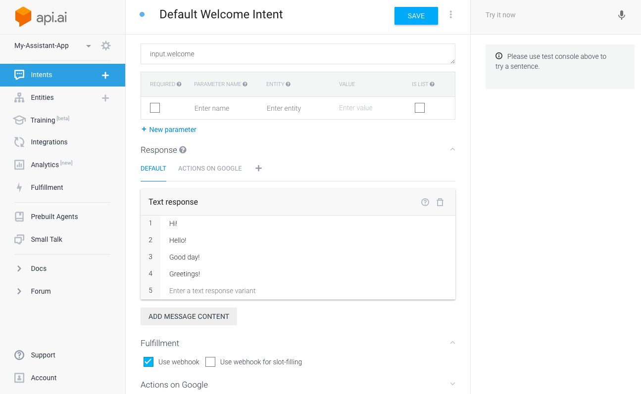 Deploy your Assistant app fulfillment webhook using Cloud Functions for Firebase. | by Silvano ...