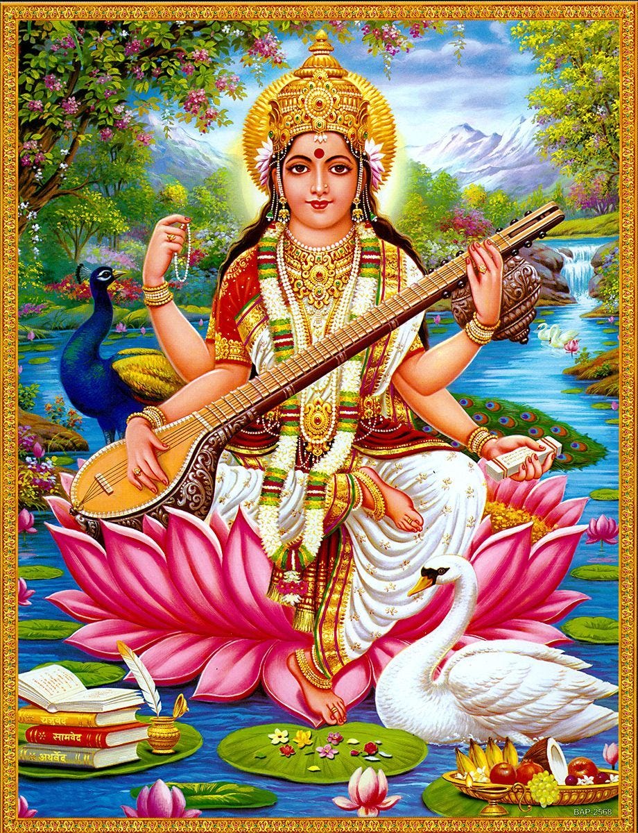 Goddess Sharada Or Saraswati