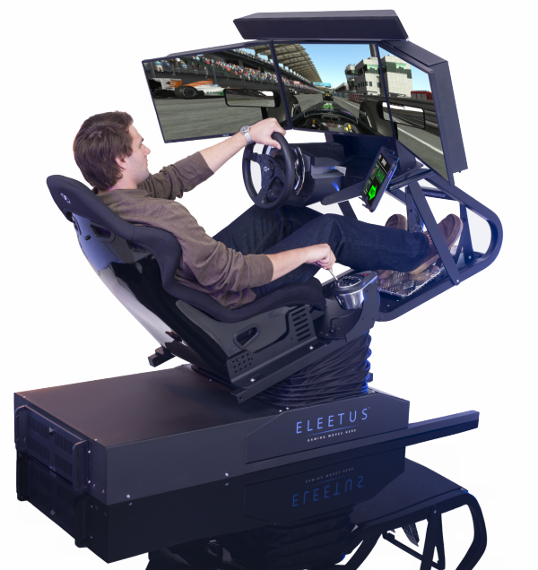 People following Eleetus Motion Simulators