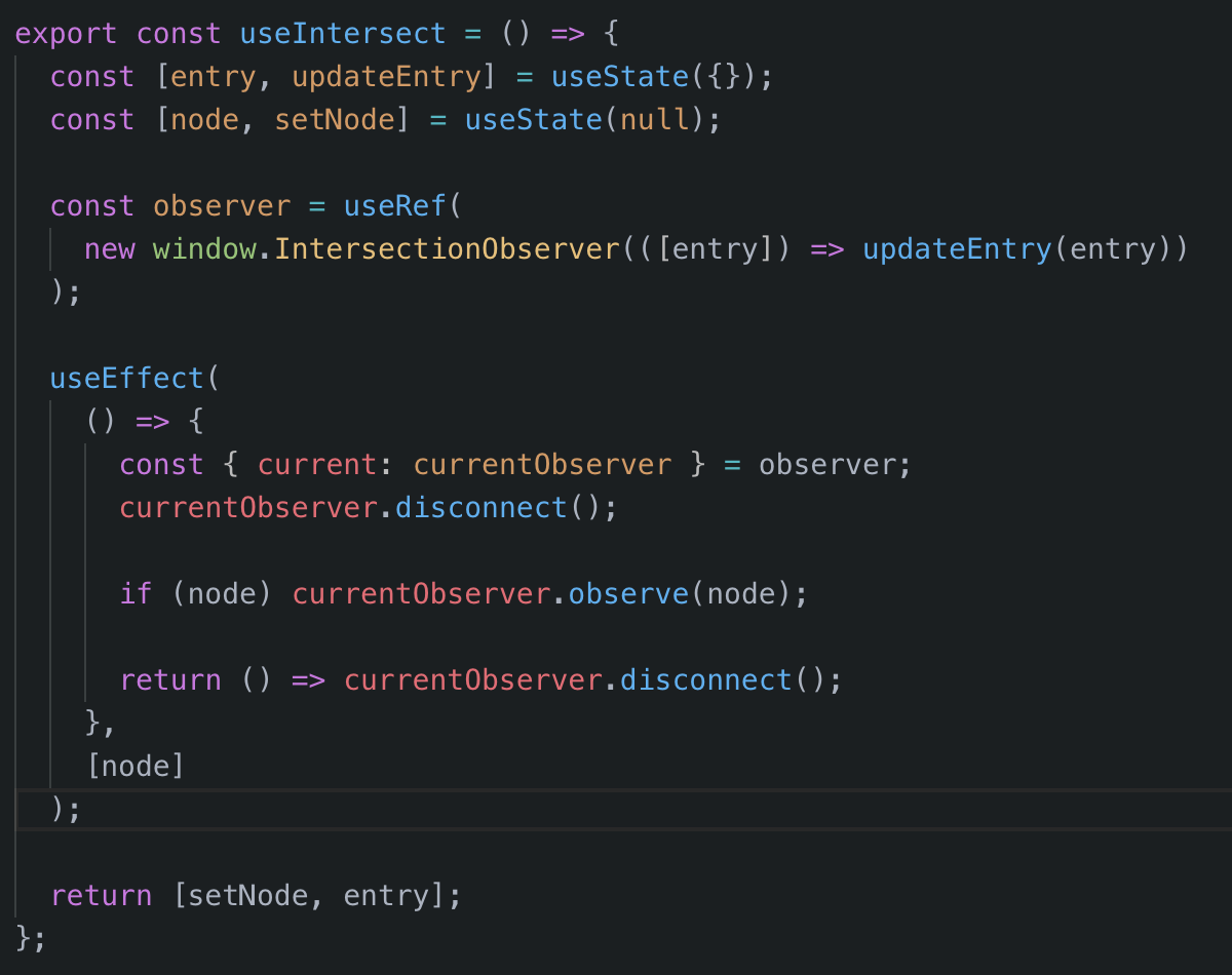How To Use an IntersectionObserver in a React Hook - The Non ...