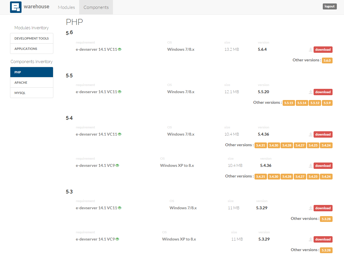 EASYPHP WAREHOUSE. Modules and components for EasyPHP… | by EasyPHP | EasyPHP Newsletter | Medium