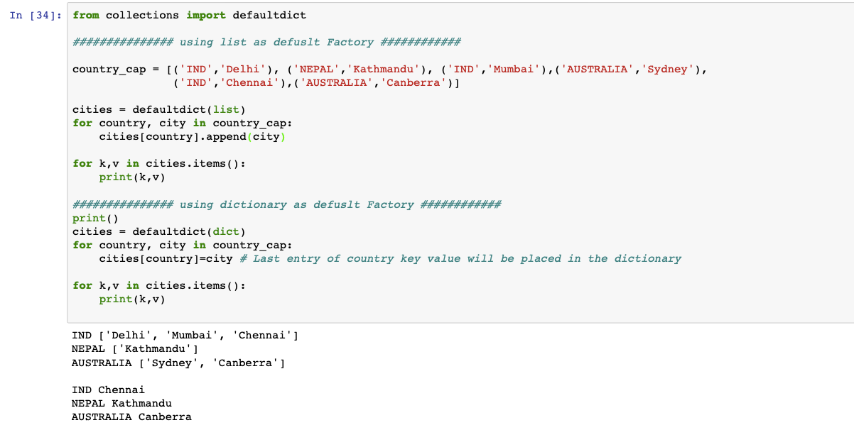 defaultdict module (collections) in Python | by Pranay Gore | Medium