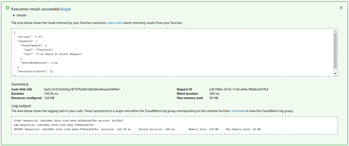 Amazon Alexa : Build a new Skill with AWS Lambda to automatically build a CircleCI bot project