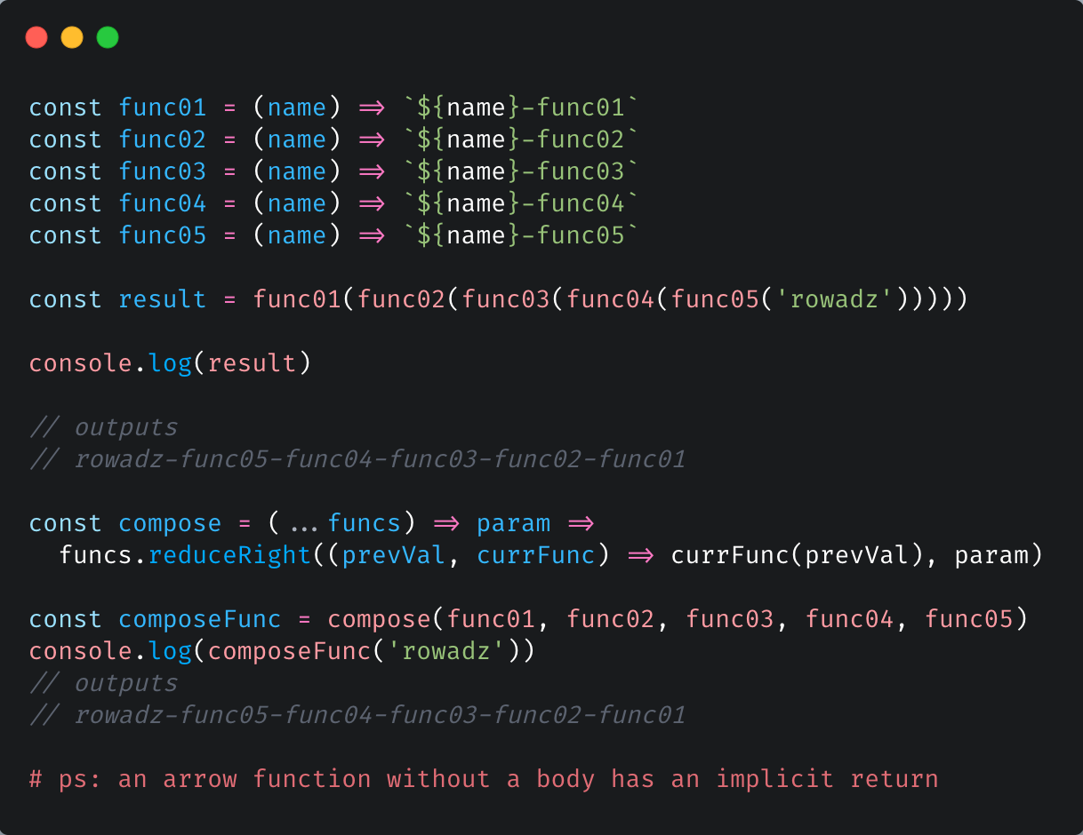 Intro to Composing Functions in JavaScript and Python | by Rowadz | Medium