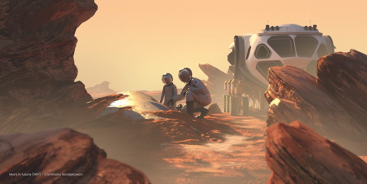 Mars in Future. From the Moon to Mars: Celebrating… | by Chinthaka ...
