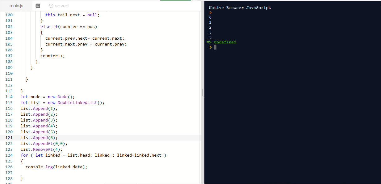 DS with JavaScript Linked List.. Implementing Double Linked List with ...