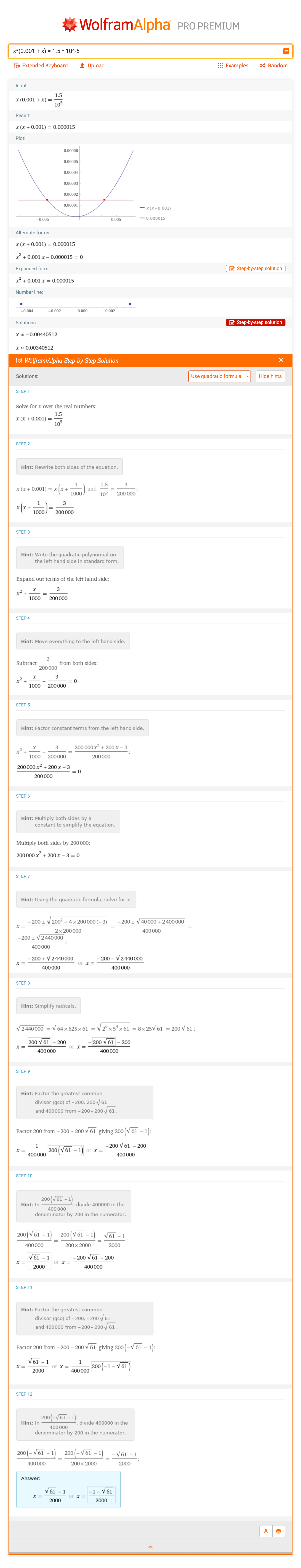 Even More Step-by-Step Math Tools in Wolfram|Alpha For Chemistry Course ...