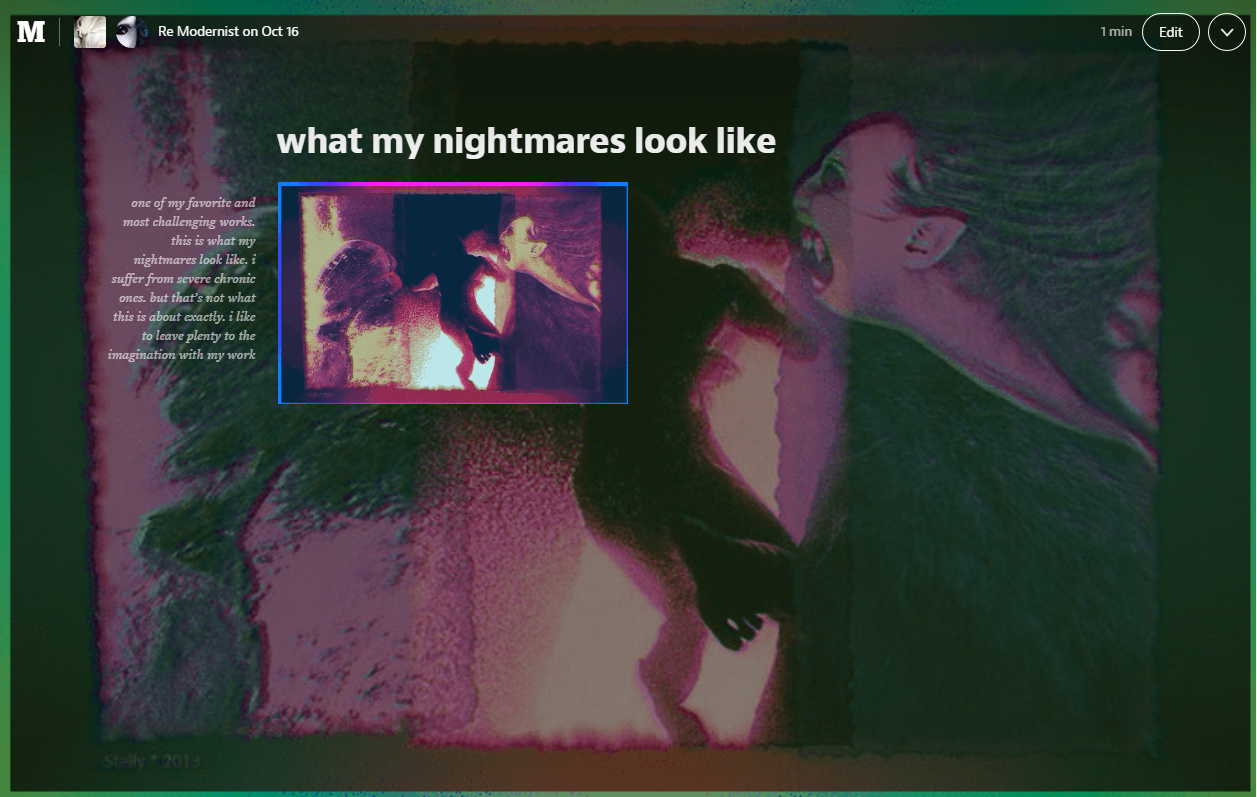 what my nightmares look like | by Re Modernist | GLEITZEIT ART | Medium